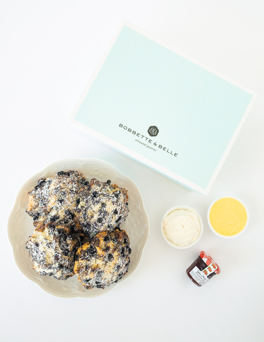 Blueberry Scone Boxes and Trays - Bobbette & Belle