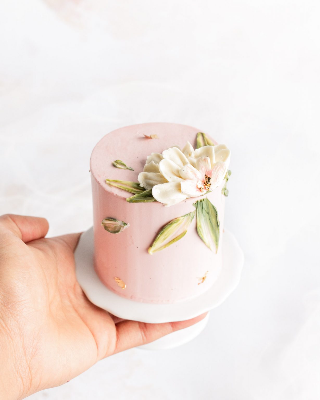 Blush Pink Mini Cake | Floral Cakes Toronto