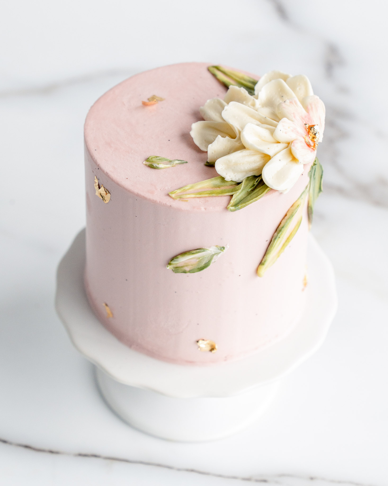 Blush Pink Mini Cake | Floral Cakes Toronto